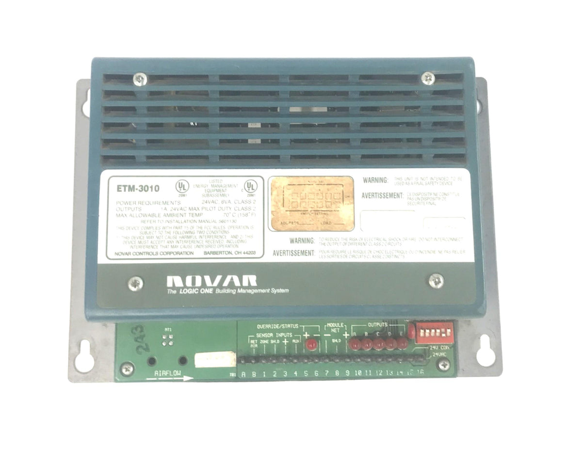 Novar Controls ETM-3010 Thermostat Controller (GRA/V4.8) 732031000 USE ...