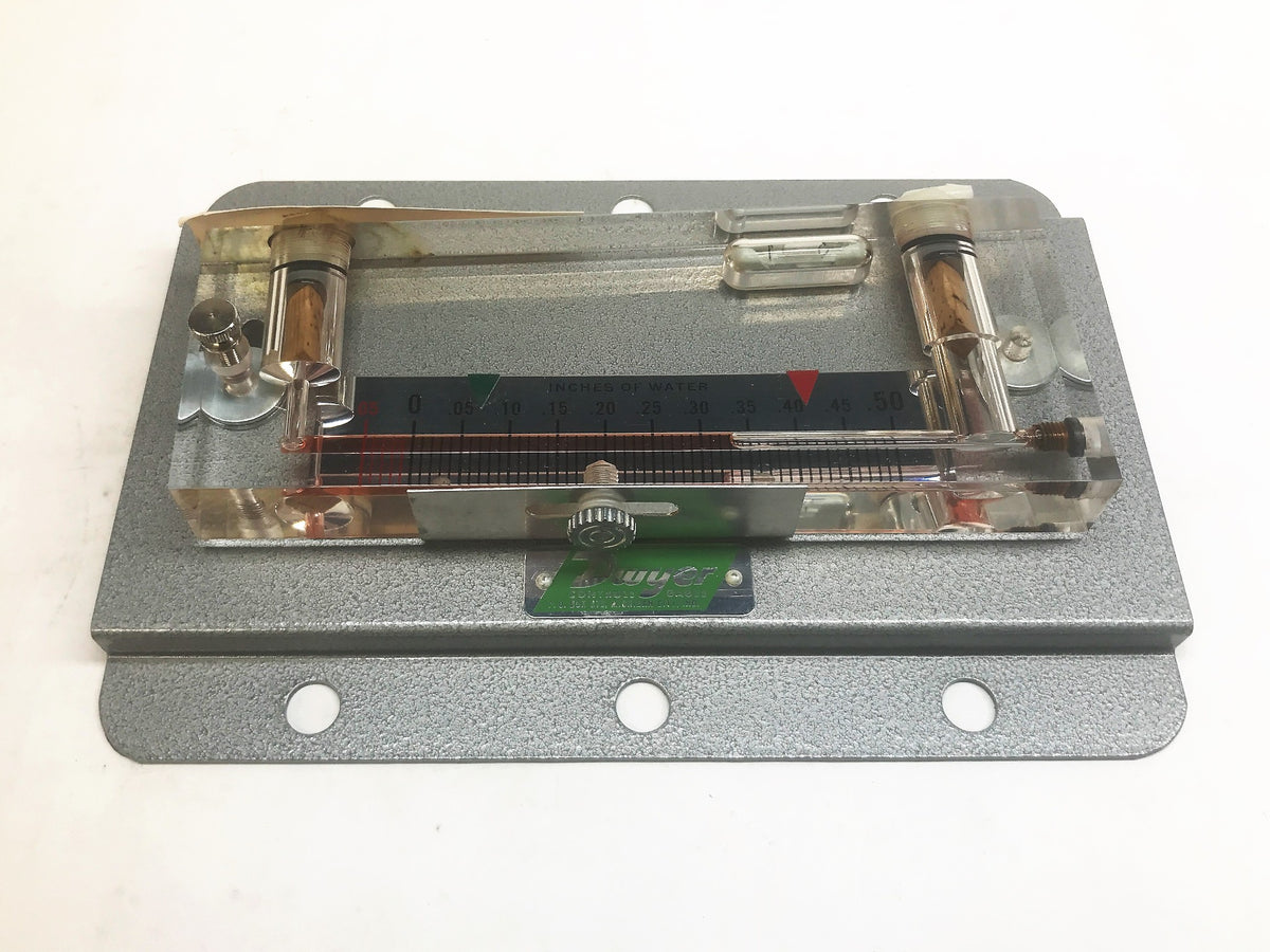 Dwyer Manometer Solid Plastic Stationary Gauge 201 NOS ...
