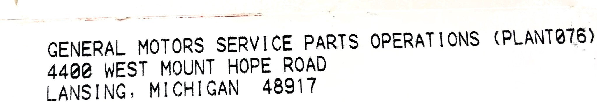 General Motors Transmission Shifter Control Cable 20787609 NOS ...