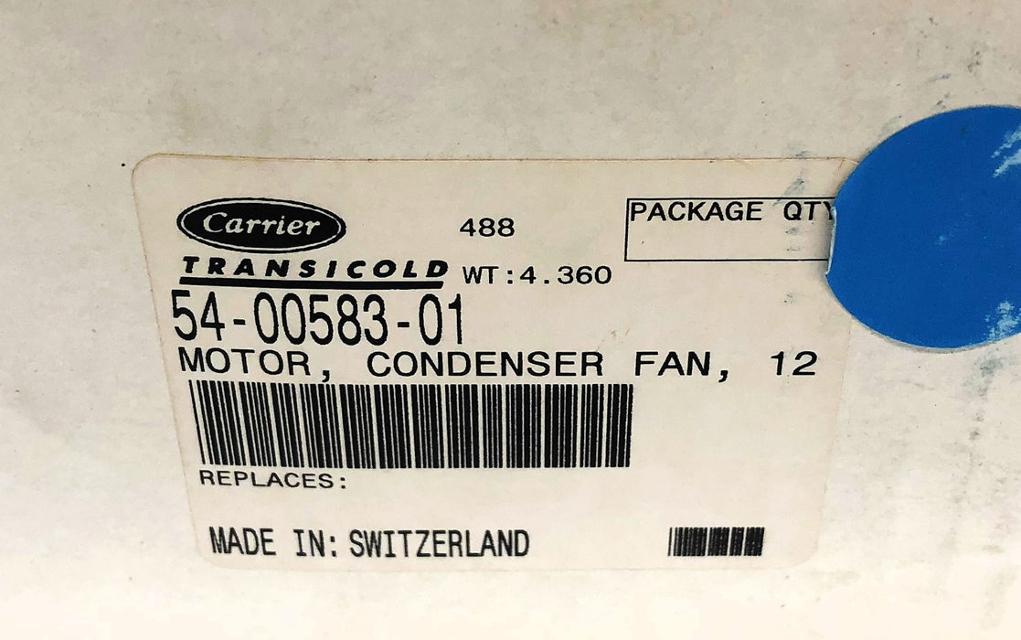 Carrier Motor Condenser Fan 28.02.10.023 (54-00583-01) (7519000) NOS ...