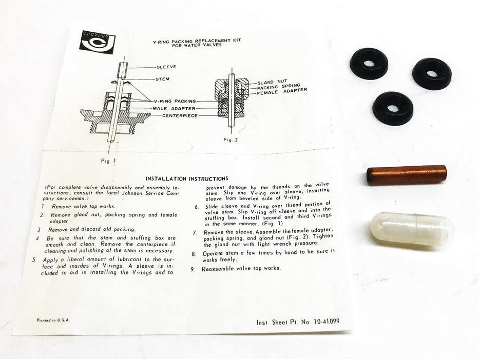 Johnson Controls Packing Kit, For Use with Flare Valves, V-152-601 NOS ...