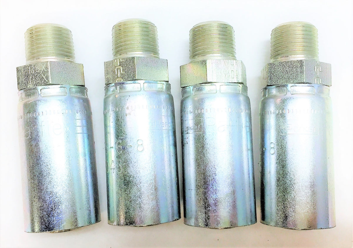 PARKER Parflex Hose Fitting 10155-6-8 [Lot of 4] NOS ...