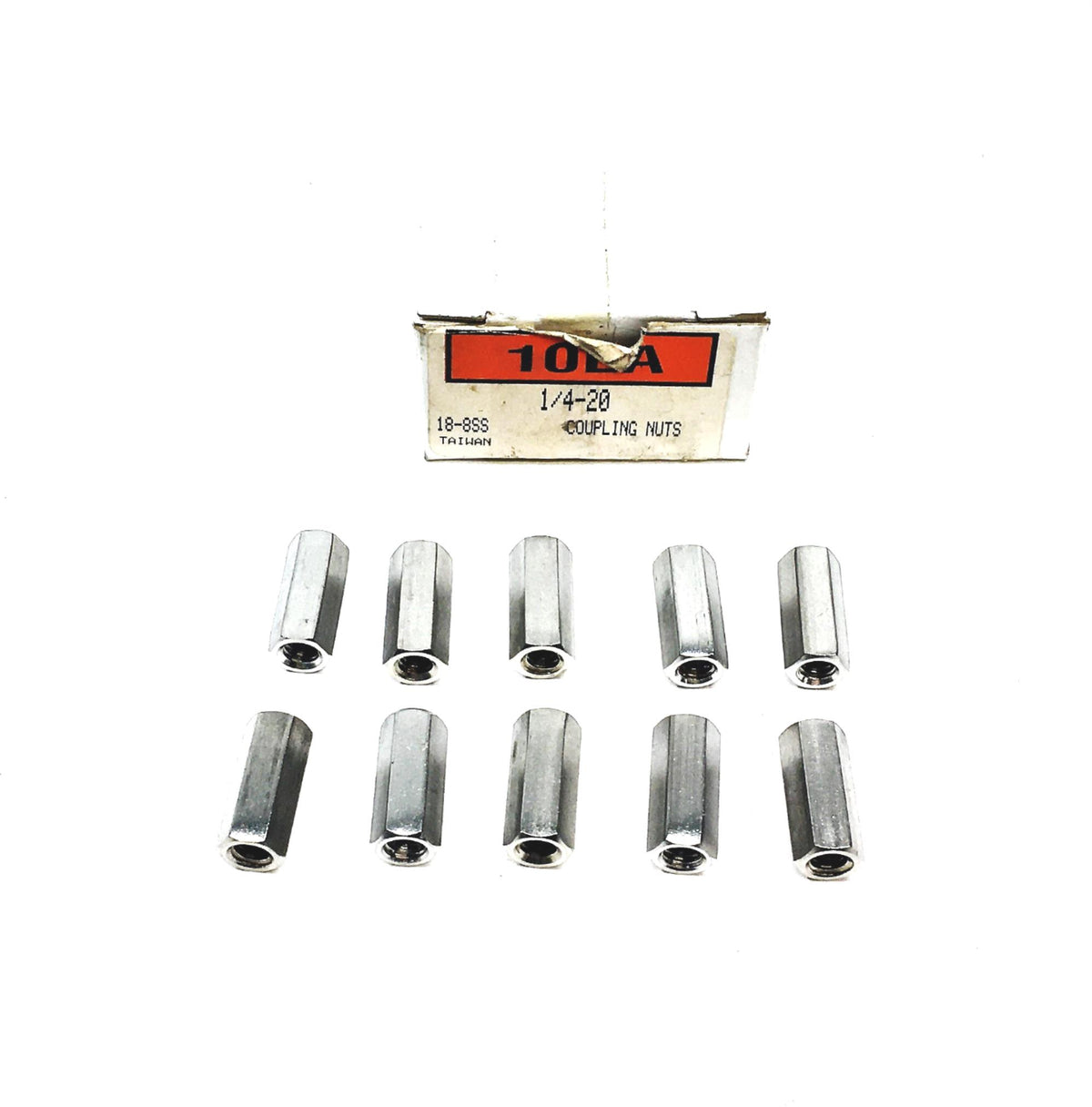 Unbranded Box Of 10 1/4-20mm Coupling Nuts 18-8SS NOS ...