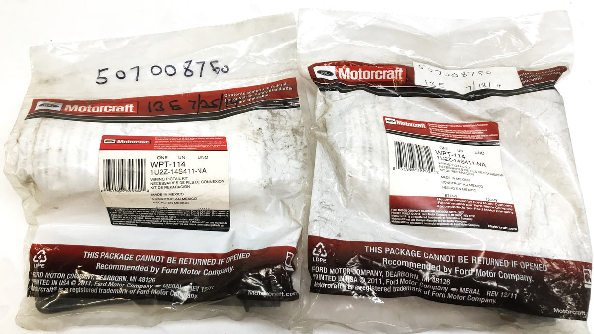 Motorcraft Ford Pigtail Wiring Kit for Blower Motor WPT-114 [Lot of 2 ...