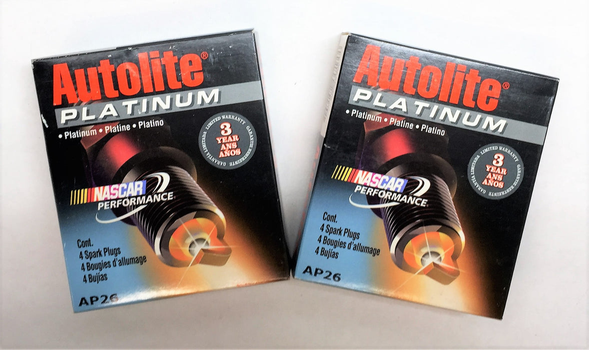 AUTOLITE Platinum NASCAR Performance Spark Plug AP26 [Lot of 8] NOS ...