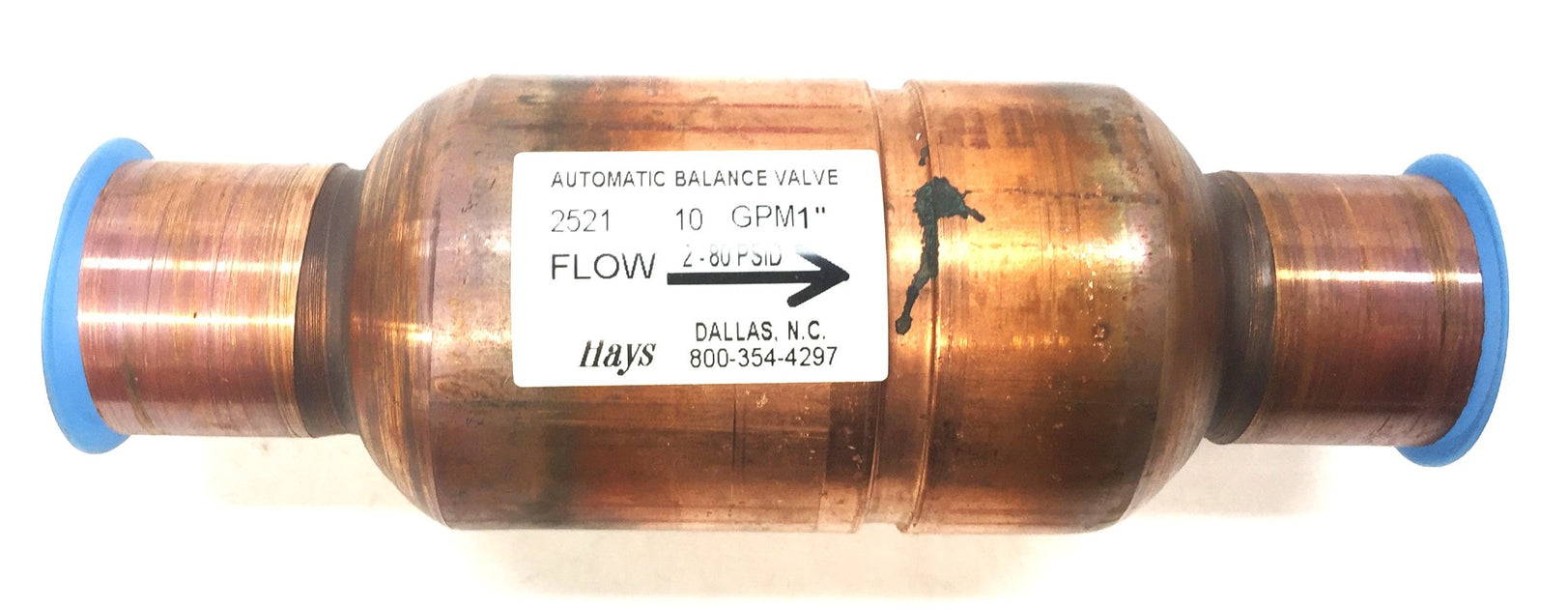Hays Automatic Balance Valve 2521 NOS — governmenttransitsurplus.com