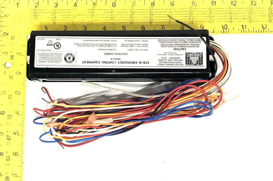 Big Beam 120/277VAC 60HZ 3.5WATT Series A Electrical Ballast EFB-40 NO ...