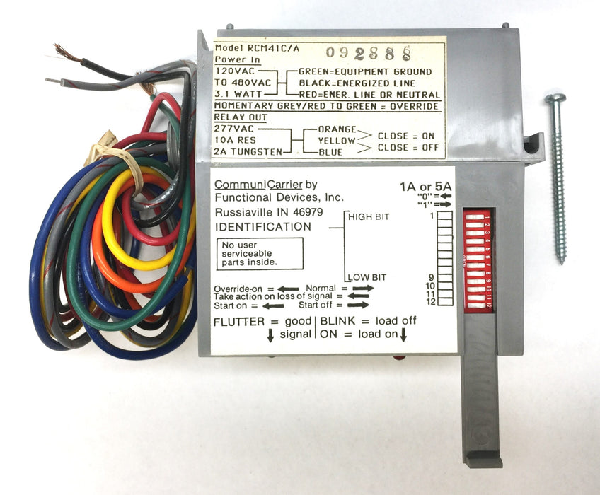 Functional Devices Communication Carrier/Receiver RCM41C/A NOS ...