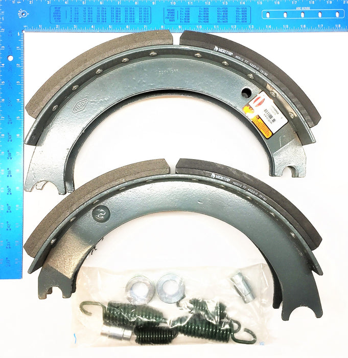 MERITOR Platinum Shield Lined Brake Drum Shoe Kit XK3124223E REMANUFAC ...
