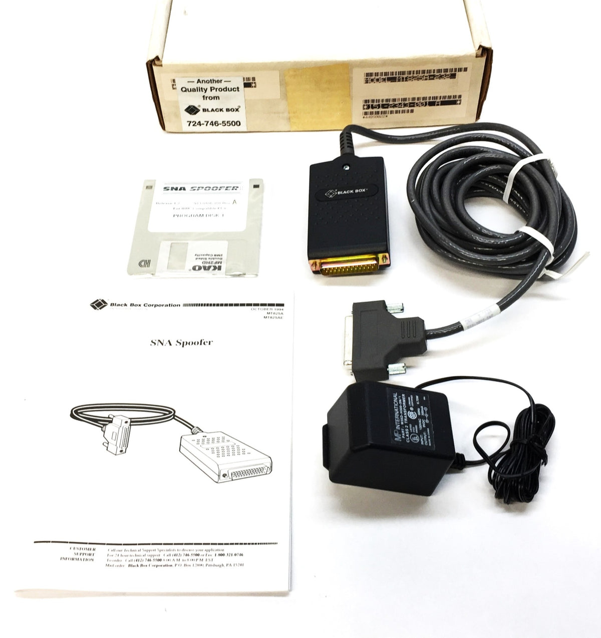 Black Box SNA Spoofer MT825A-232 NOS — governmenttransitsurplus.com