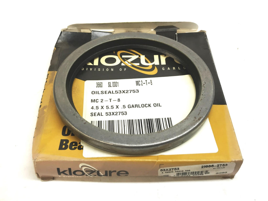 Garlock Klosure Oil Seal 21086-2753 [Lot of 2] NOS ...