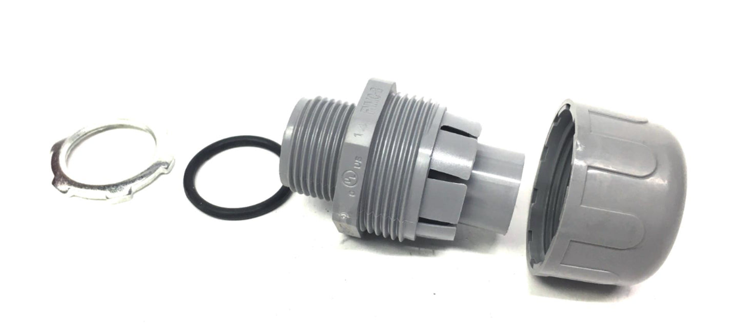 Crouse-Hinds LT75NM Conduit Connector, Liquidtight, Straight, 3/4 " Ny ...