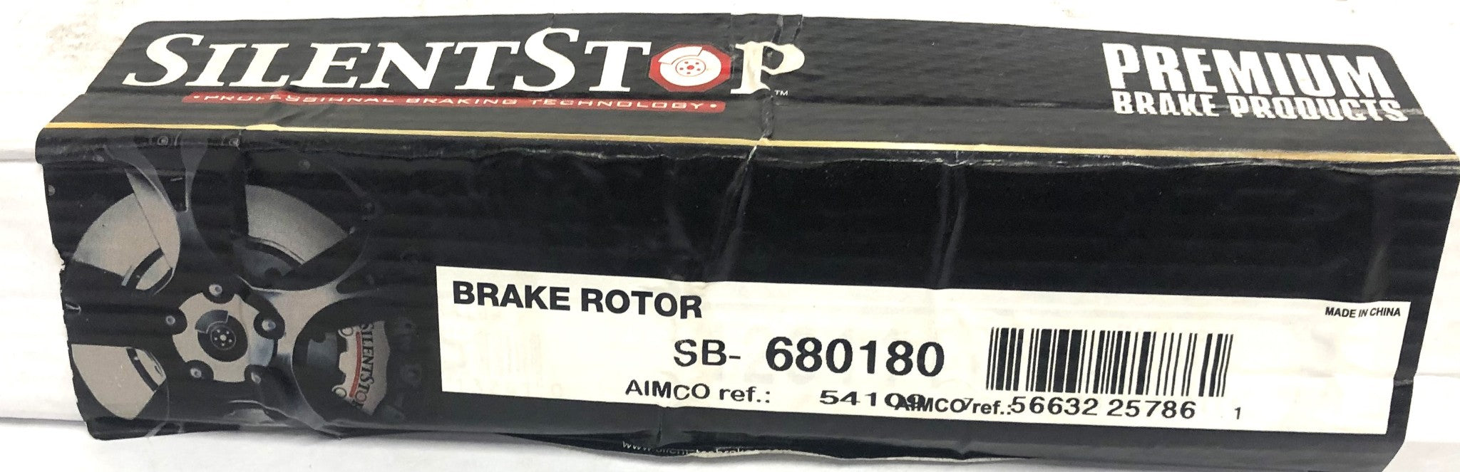Silent Stop DuraGo 프론트 브레이크 디스크 로터 SB-680180 (BR54109) NOS ...