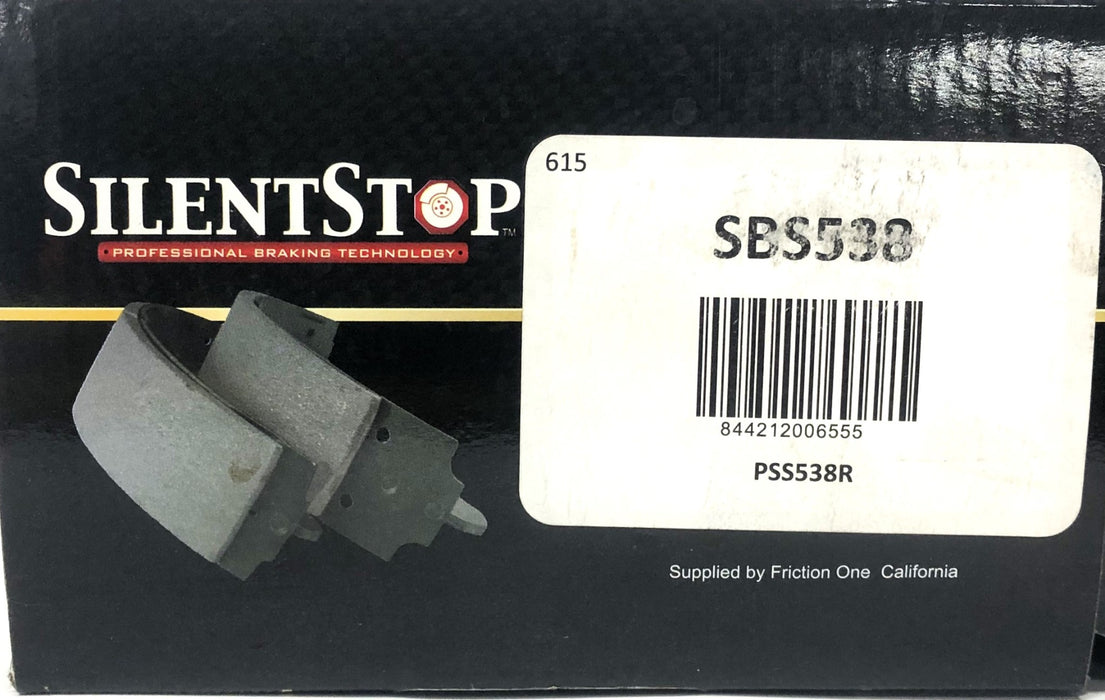 Silent Stop Rear Drum Brake Shoe SBS538 NOS — governmenttransitsurplus.com