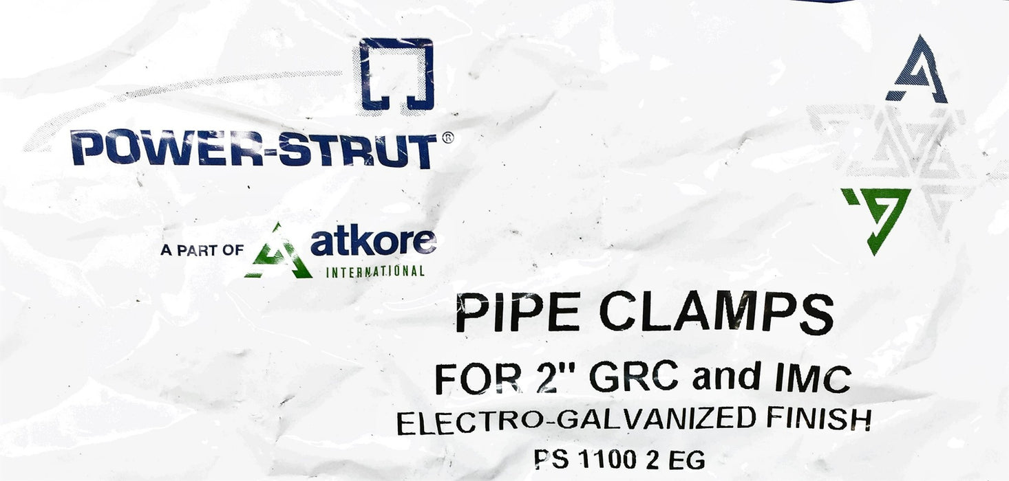 Power Strut 2" Pipe Clamps Electro Galvanized Finish PS1100 (21pcs) NO ...