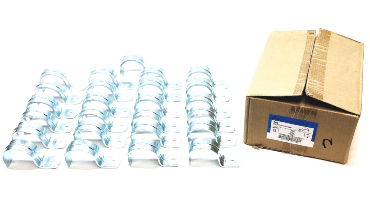 Cooper Crouse-Hinds 25 Piece Set 2 Inch EMT Snap-On Type One-Hole Clam ...
