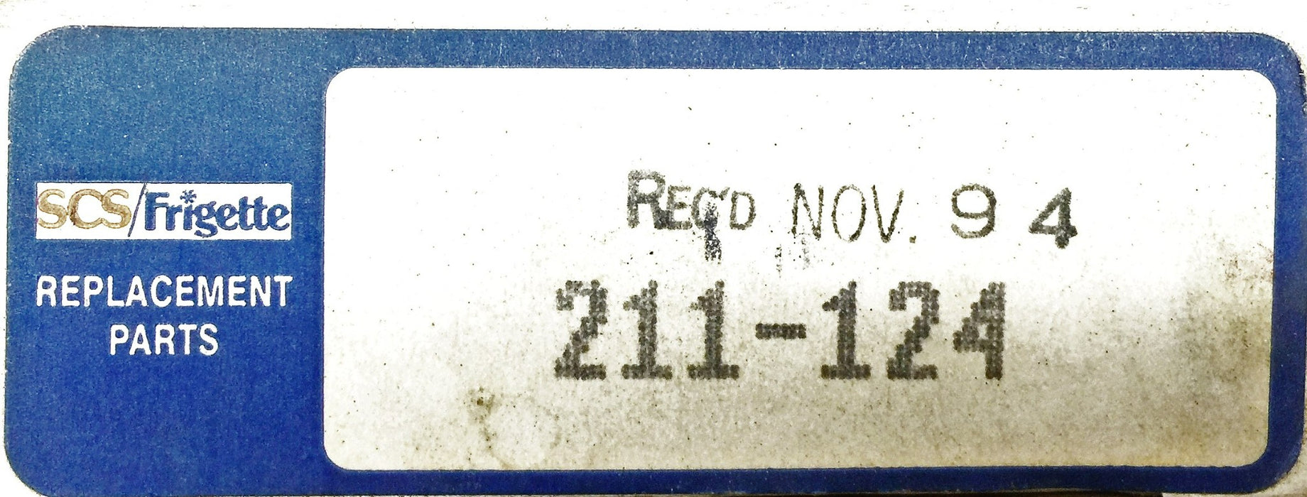 SCS/Frigette Replacement Switch 211-124 NOS — governmenttransitsurplus.com