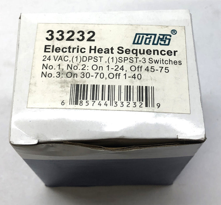 Mars Electric Heat Sequencer Time Delay Relay 33232 NOS ...