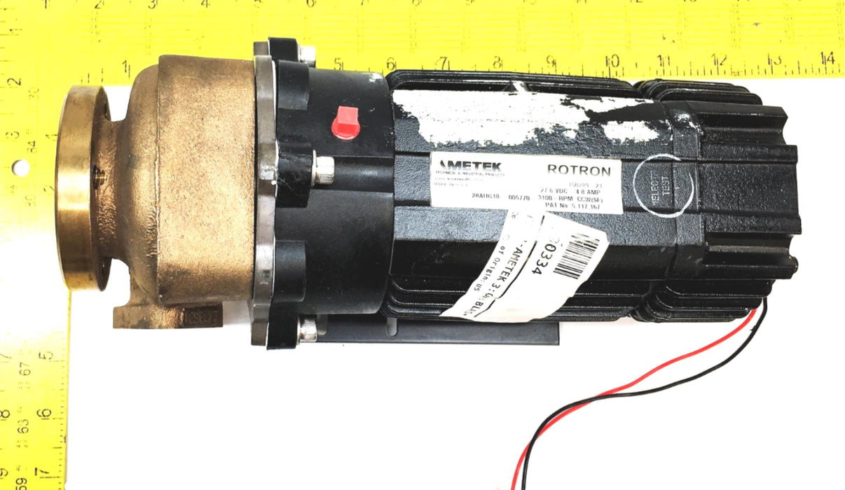 Ametek Rotron 18 GPM 47 Frame Brushless Seal-less Pump 150289-21 NOS ...