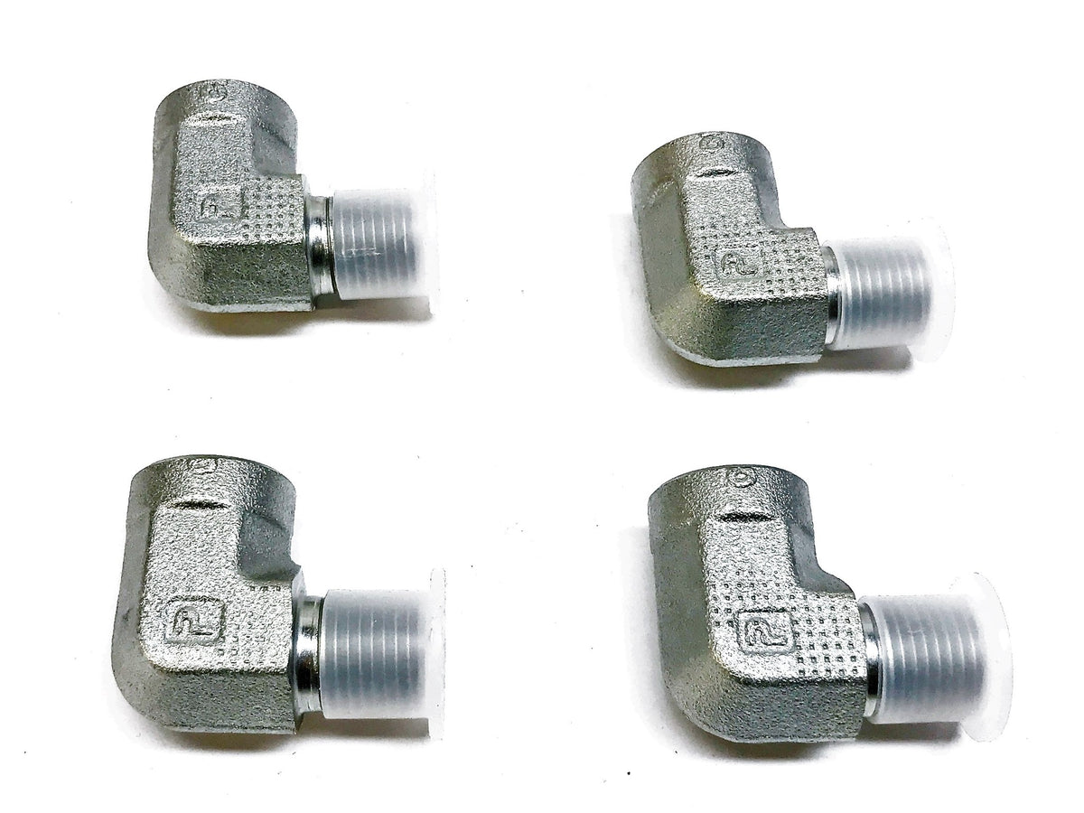 Eaton 1/4 Male x 1/4 Female 90 Degree Elbow Fitting 2089-4-4S [Lot of ...