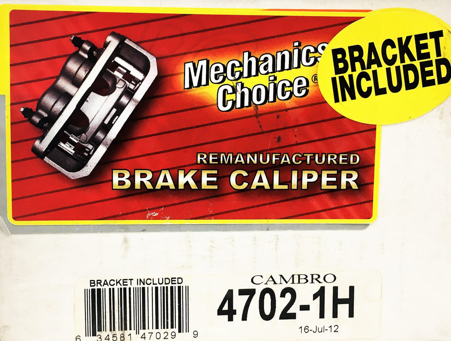 Mechanic's Choice Cambro Brake Caliper 4702-1H REMANUFACTURED ...
