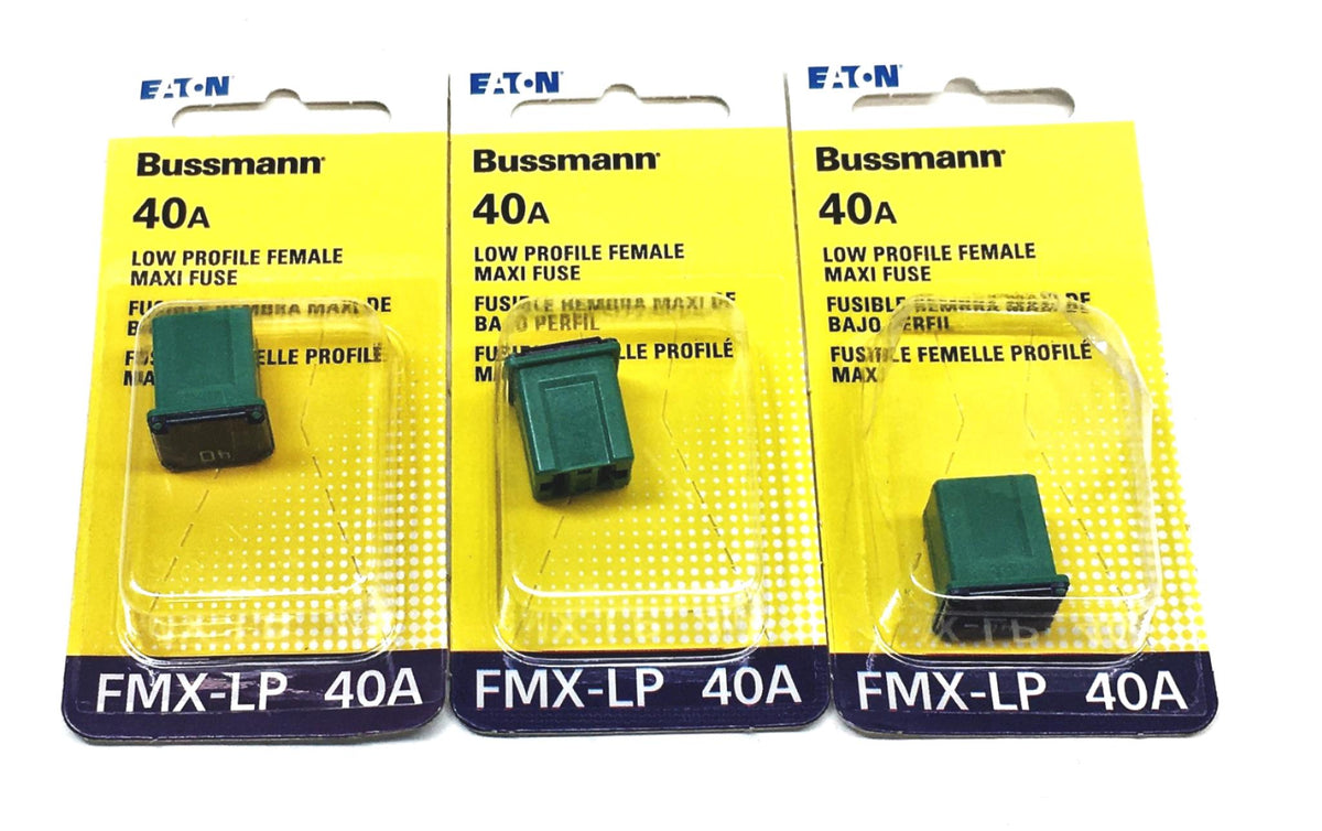 Eaton Bussman 40A Low Profile Female Maxi Fuse BP/FMX-40LP-RP [Lot of ...