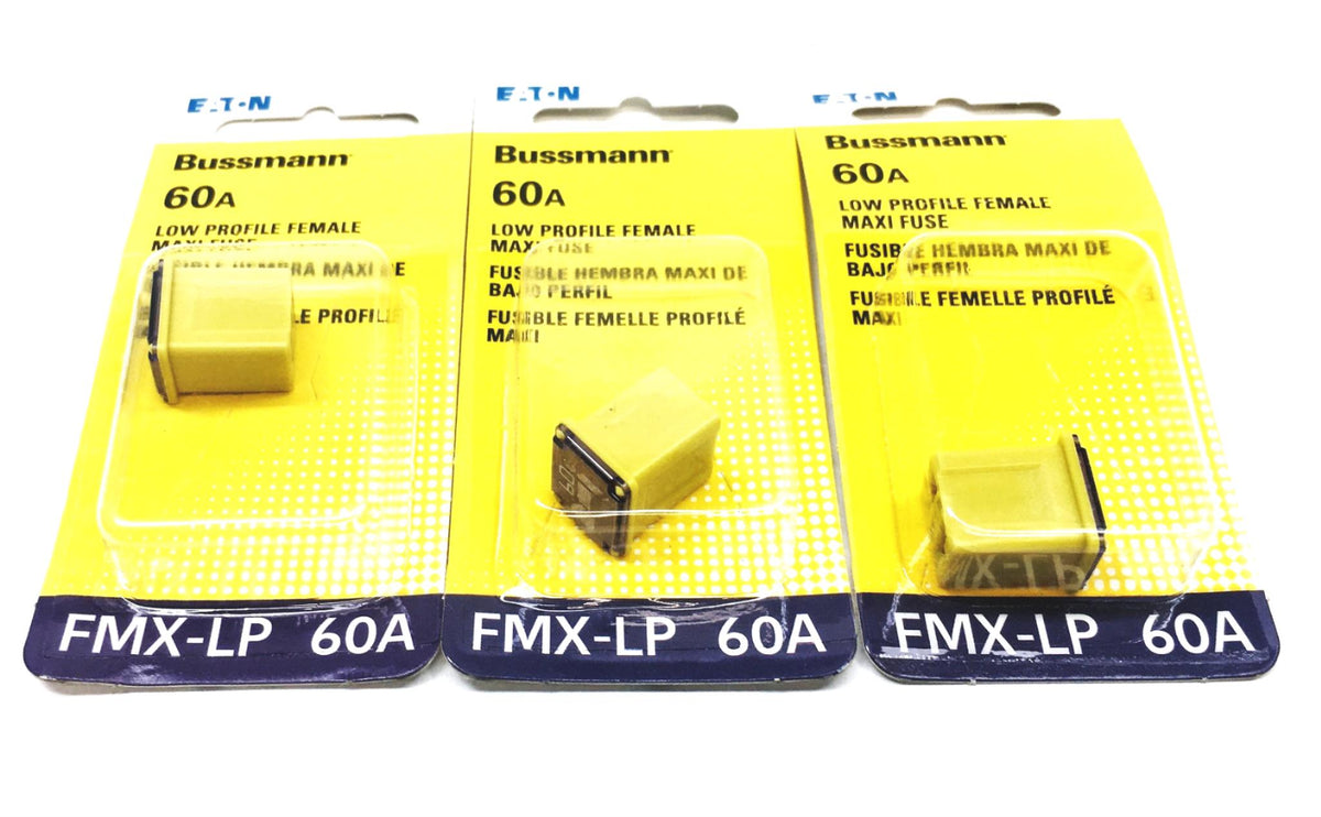 Eaton Bussman 60A Low Profile Female Maxi Fuse BP/FMX-60LP-RP [Lot of ...