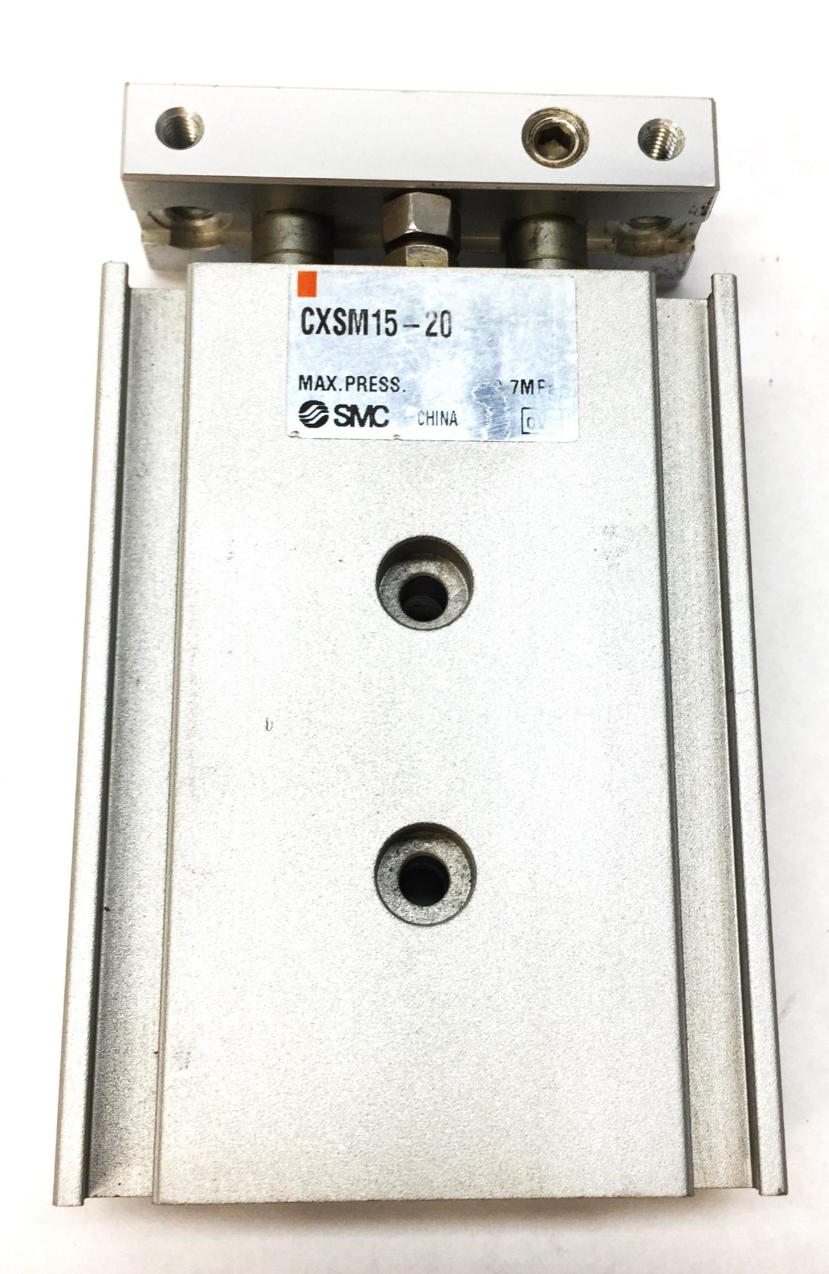 SMC Dual Rod Guided Cylinder CXSM15-20 Max Pressure-.7MPa USED — governmenttransitsurplus.com