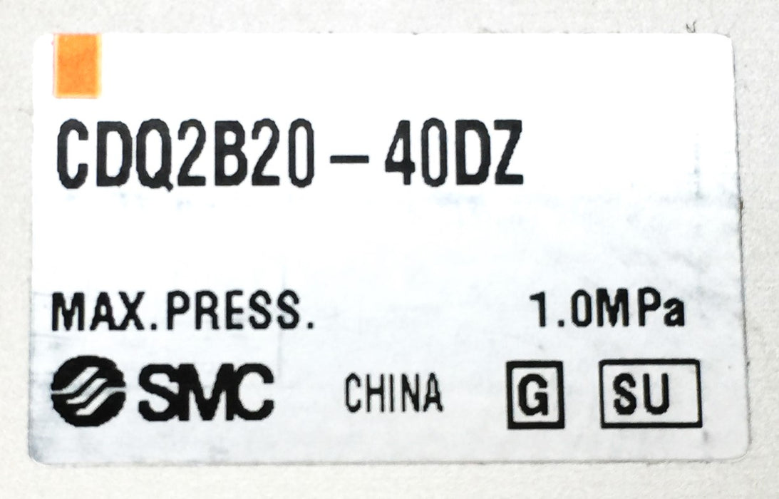 SMC Compact Air Cylinder CDQ2B20-40DZ NOS — governmenttransitsurplus.com