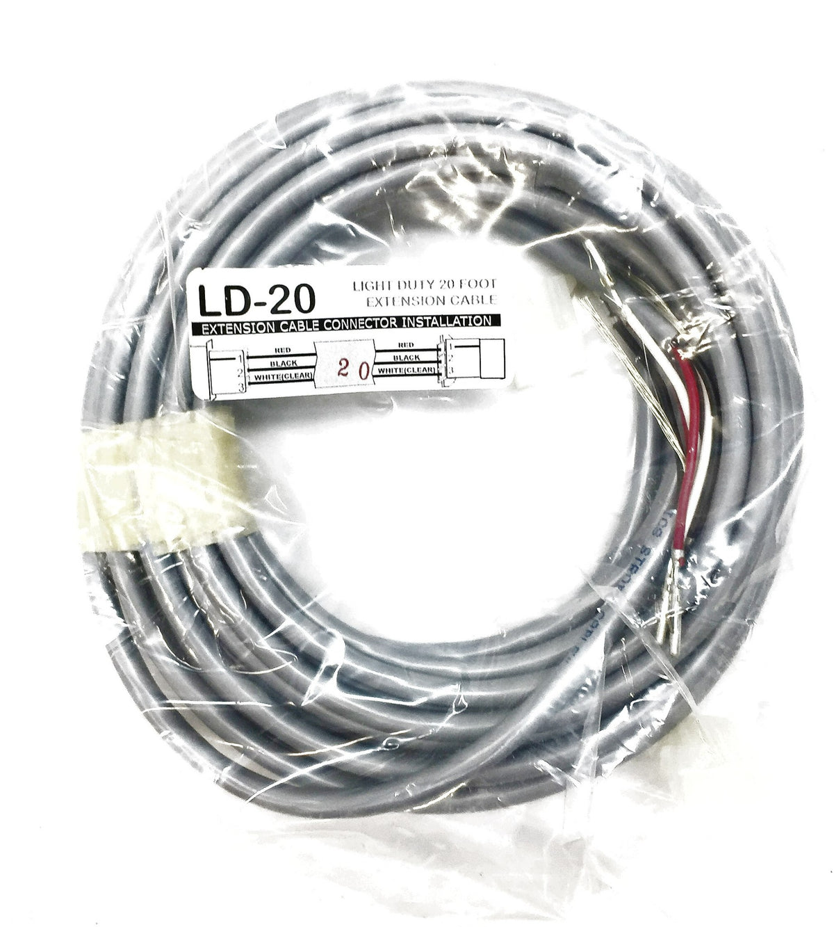 Nova Electronics Light Duty 20' Cable Extension Cable LD20 NOS — governmenttransitsurplus.com