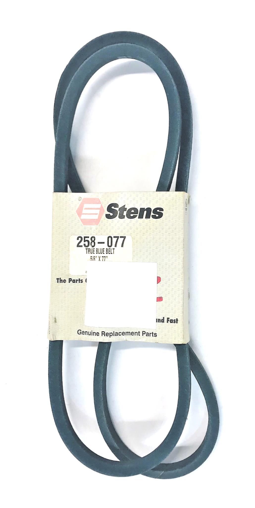 STENS TRUE BLUE BELT 5/8"x77" 258-077 NOS — governmenttransitsurplus.com