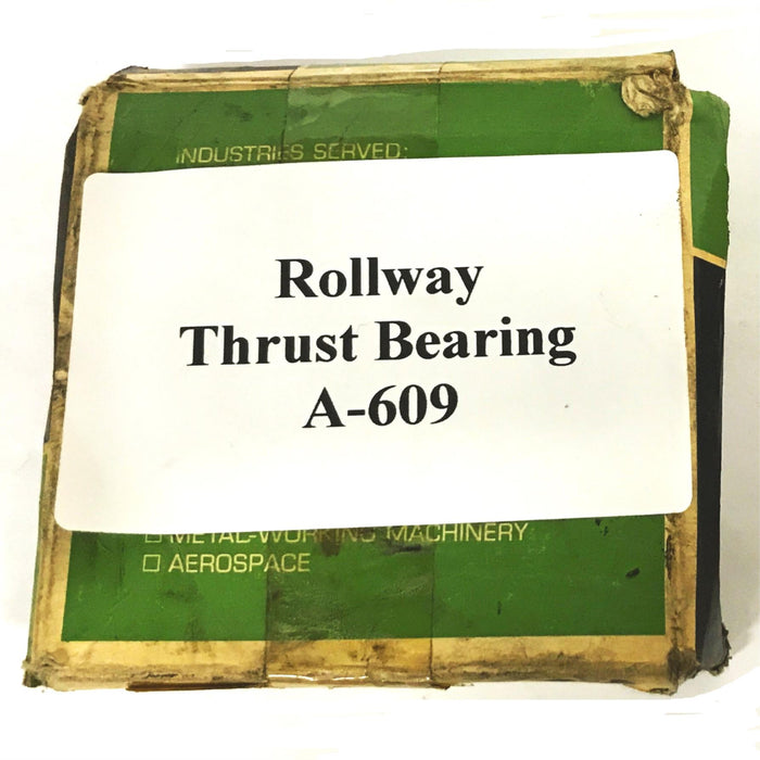 Rollway 3-Piece Thrust Bearing A-609 NOS — governmenttransitsurplus.com