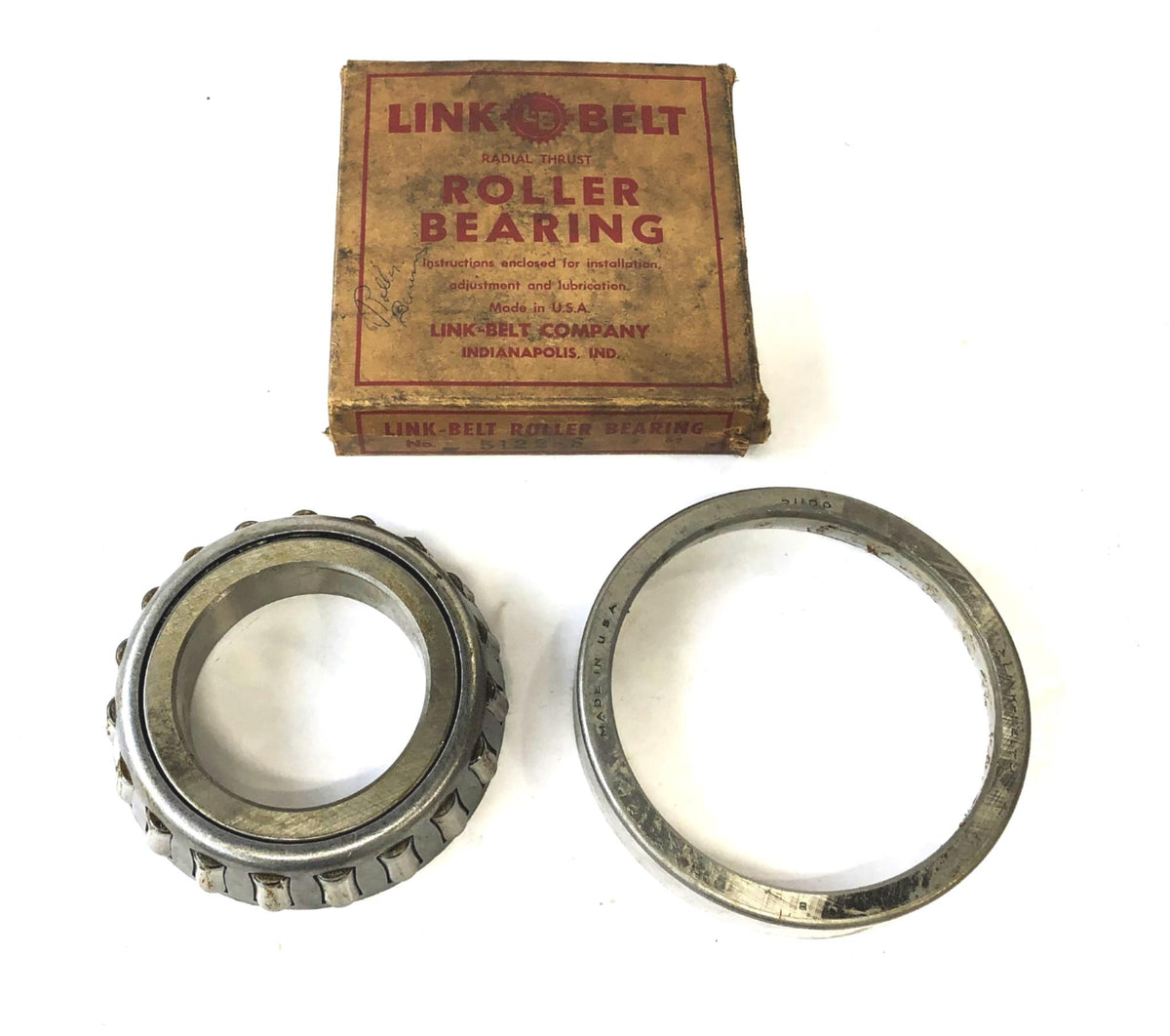 Link-Belt Radial Thrust Roller Bearing 5122-S (51203 B, 51100) NOS ...