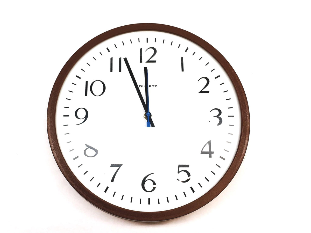 Edwards 12 Inch Quartz Wall Clock Brown 1887B NOS ...