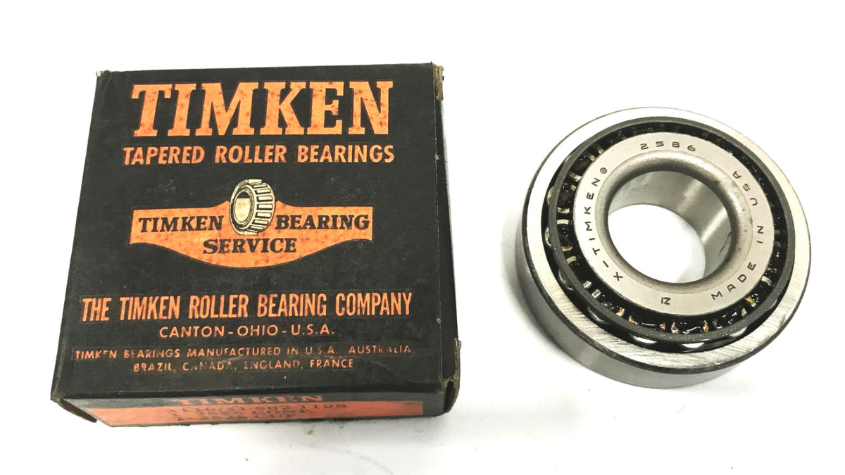 Timken Tapered Roller Bearing Cone and Cup Assembly 2586/2525 NOS ...