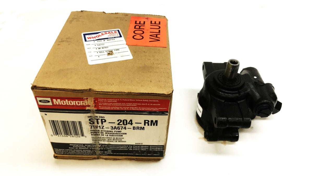 Motorcraft Power Steering Pump STP-204-RM REMANUFACTURED — governmenttransitsurplus.com