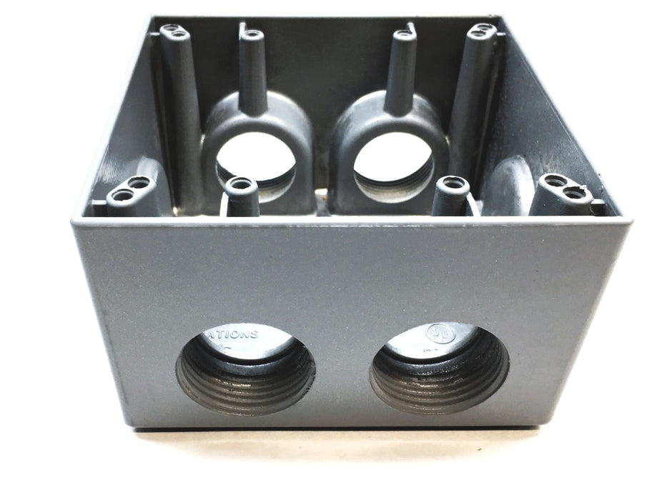 Mulberry 2 Gang Deep Box Five 1 Hubs 30596 NOS ...