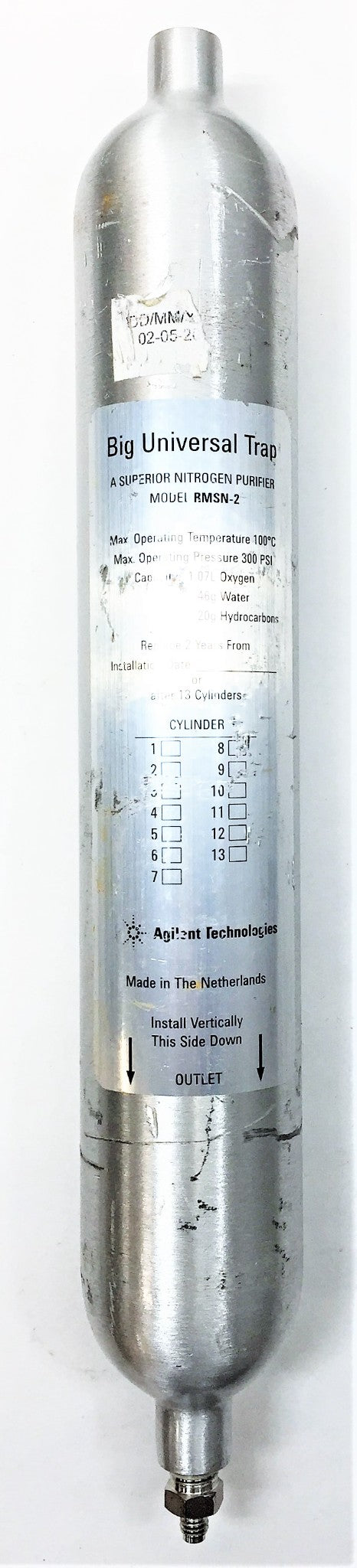 AGILENT TECHNOLOGIES Big Universal Trap Nitrogen Purifier RMSN-2 USED ...