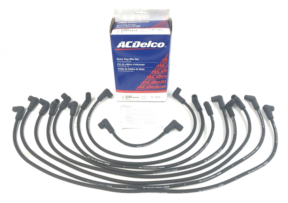Juego de cables para bujías de 8 cilindros ACDelco 618 V (12073934) NOS ...