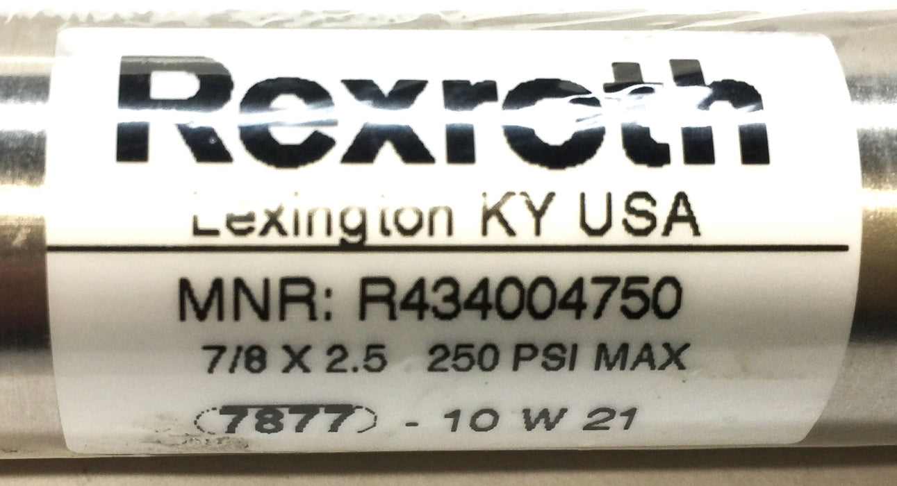 Rexroth Stainless Steel Round Pneumatic Air Cylinder R434004750 NOS ...