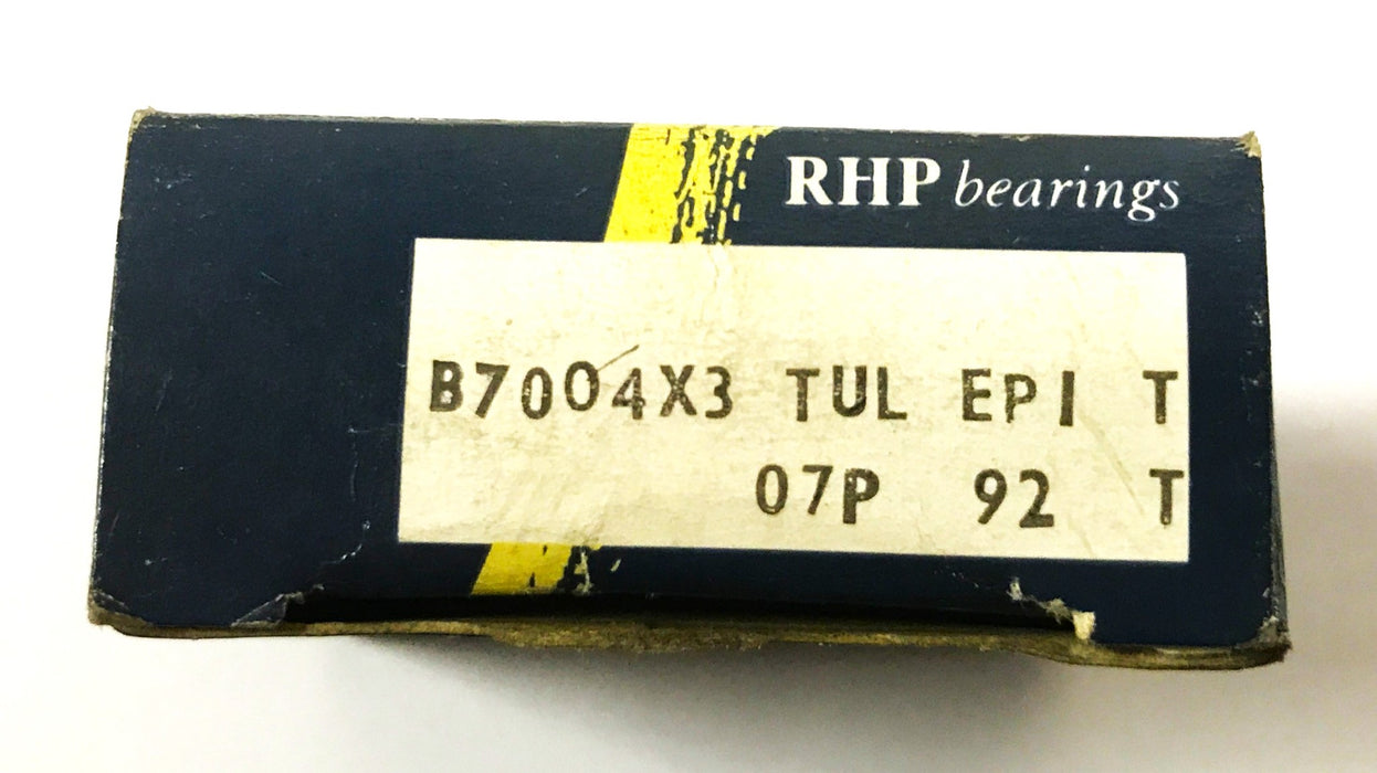 RHP Angular Contact Bearing B7004X3-TUL-EP1 NOS ...